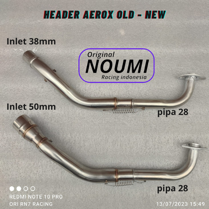 Jual pipa leher knalpot racing AEROX OLD - NEW - LEXI inlet 38 dan 50 ...