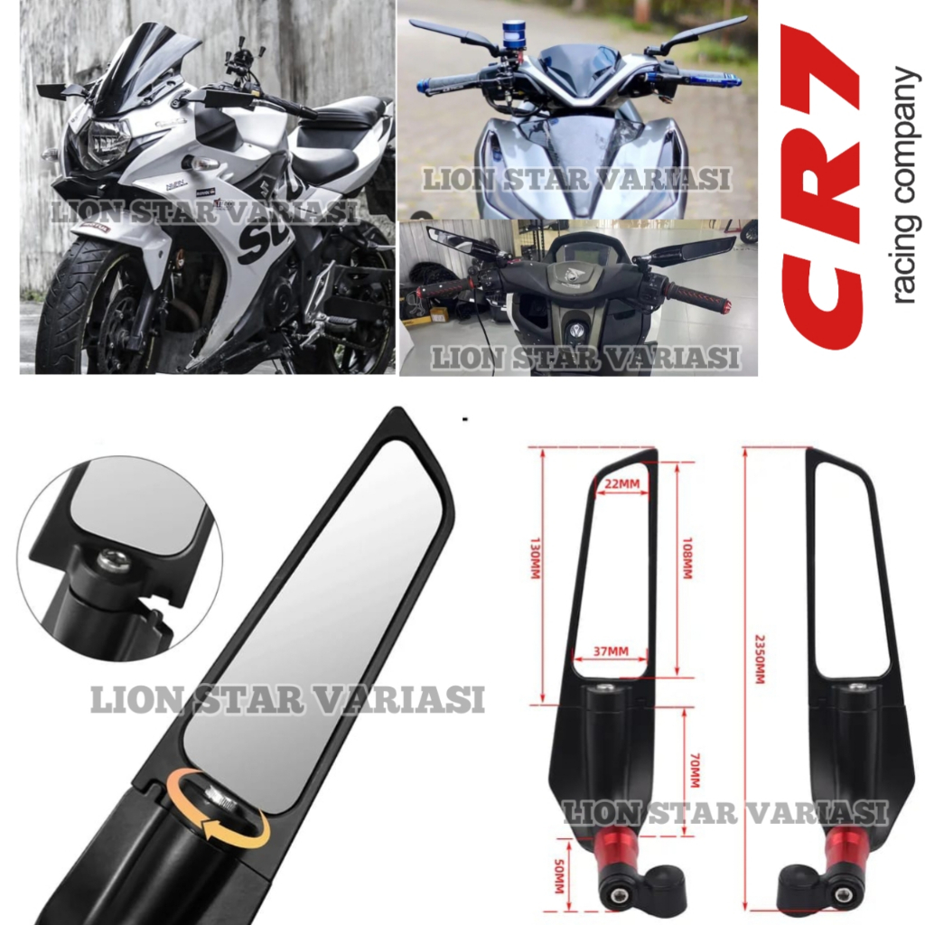 Jual Spion Motor Winglet CNC Universal Mio Pcx Nmax Beat Vixion Aerox ...