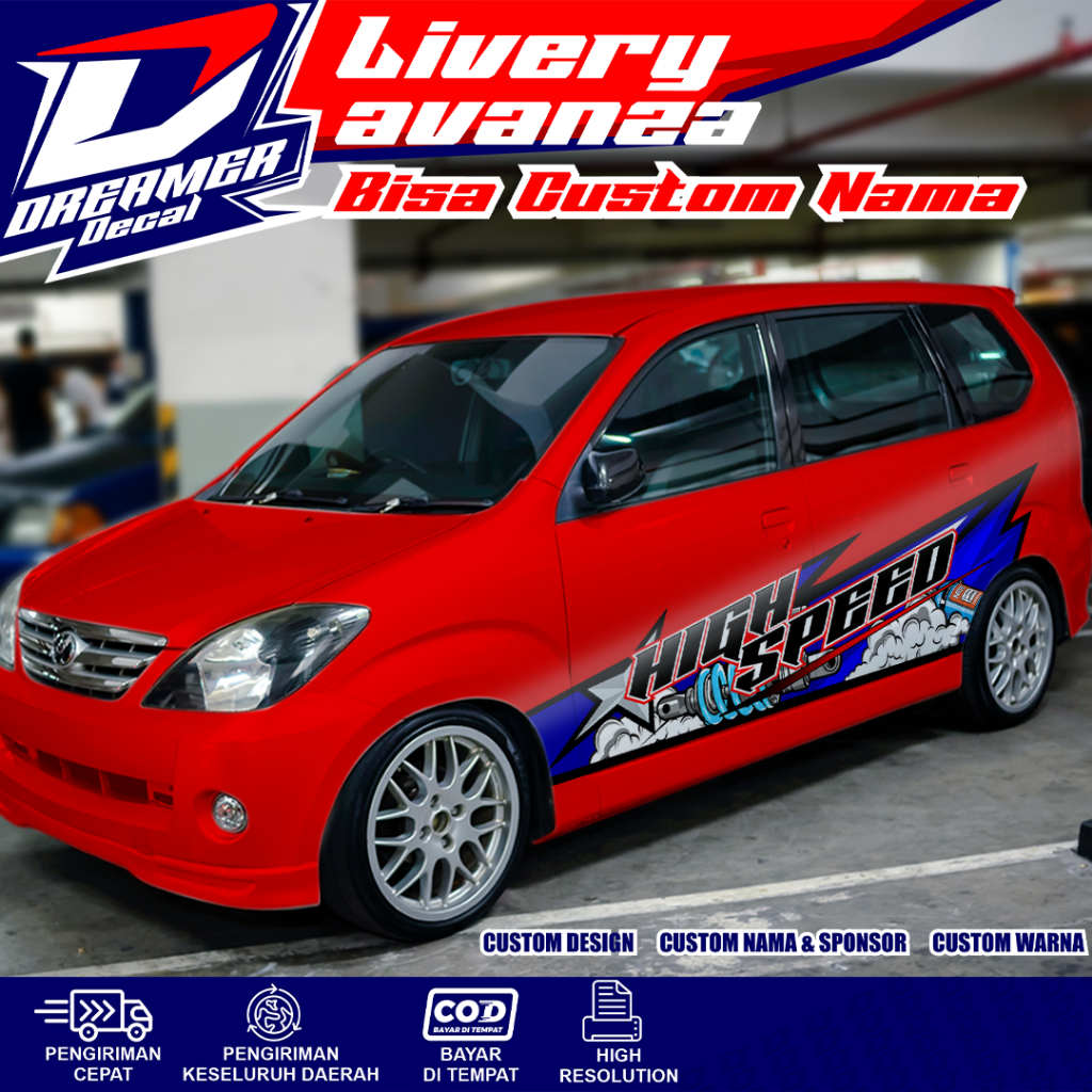 Jual DECAL STIKER MOBIL AVANZA CALYA RUSH VARIASI DECAL MOBIL TERBARU ...