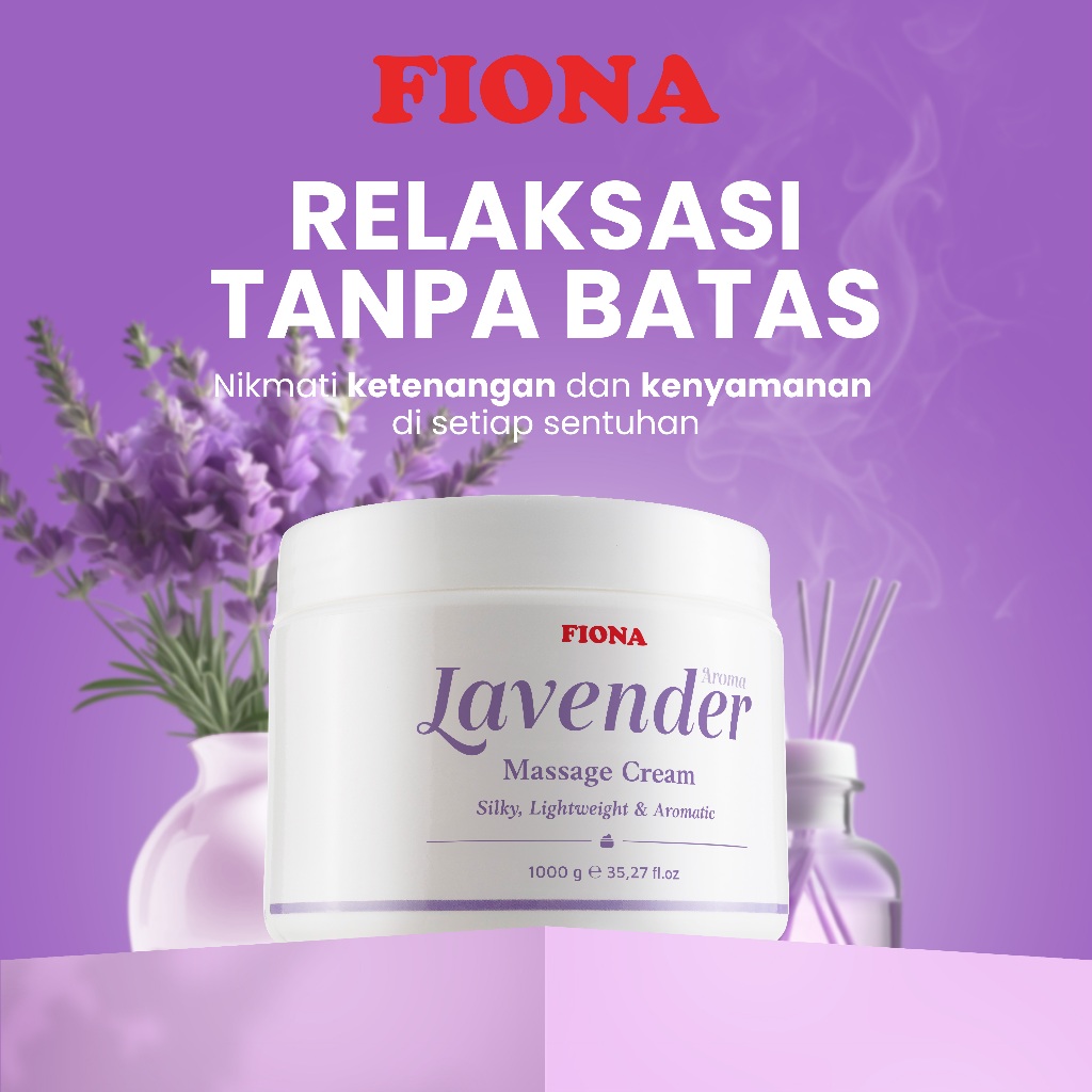Jual Fiona Massage Cream Lavender 1000g - Krim Pijat Spa Profesional ...