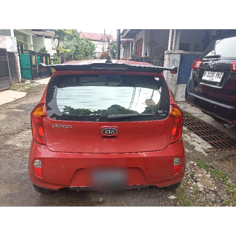 Jual spoiler kia picanto new picanto model mu6en plus lampu rem ...
