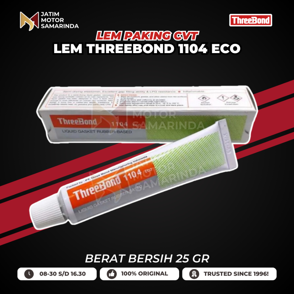 Jual Lem Tribon Threebond 1104 Eco Lem Untuk Paking Topset Fullset Original 25 Gr | Shopee Indonesia
