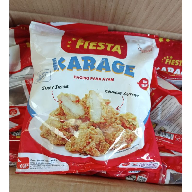 Jual FIESTA CHICKEN KARAGE NEW KEMASAN / AYAM KARAGE 400GR & 200 gr ...