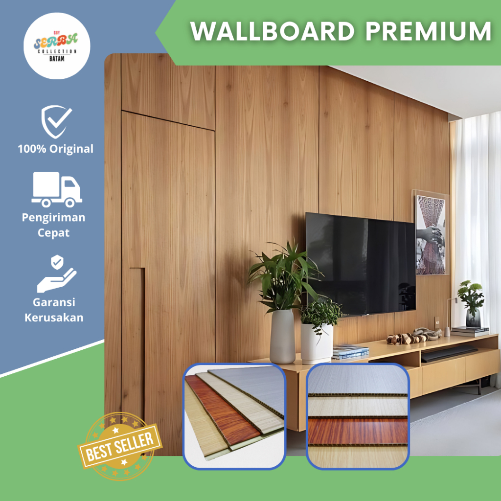 Jual Wallboard PREMIUM / Wallboard Panel PVC/ Wallboard murah ukuran 40 ...
