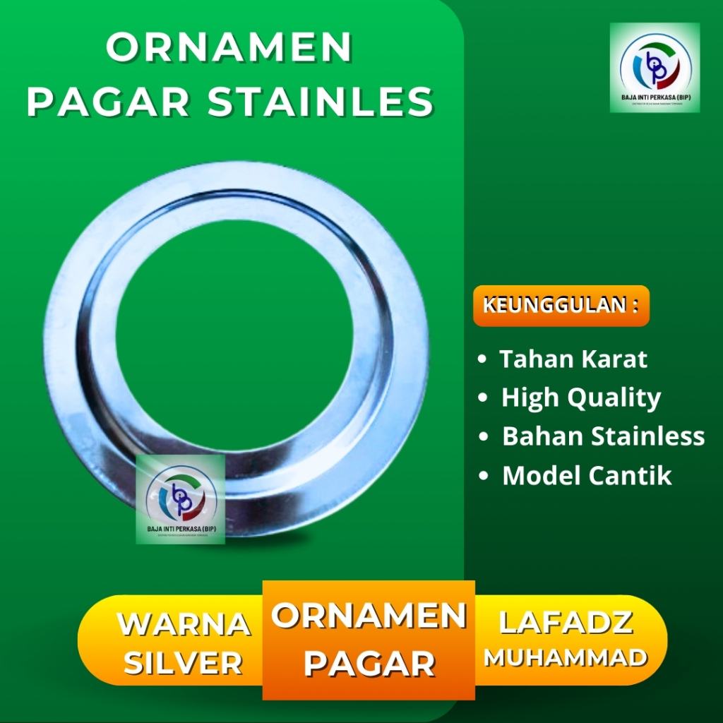 Jual Ornamen Aksesoris Pagar Besi Ring Plat Bulat/Hiasan Pagar Besi ...