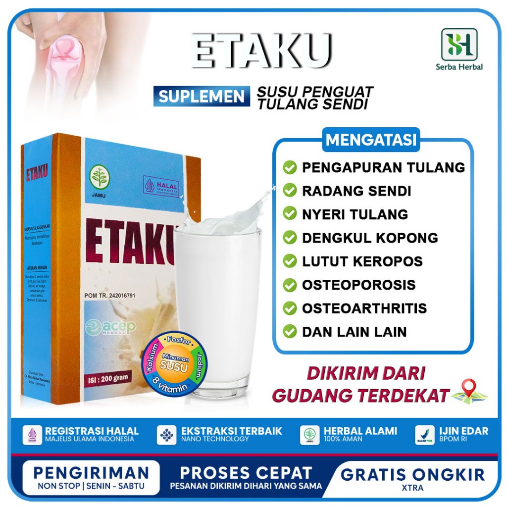 Jual Etaku Goat Milk Susu Kambing 100% Asli Obat Pengapuran Tulang ...