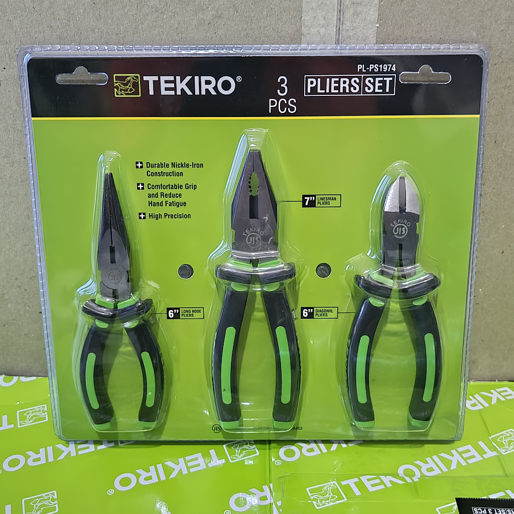 Jual Tang Tekiro Set 3 Pcs / Tang Potong /Tang Kombinasi / Tang Lancip Tekiro Original | Shopee ...