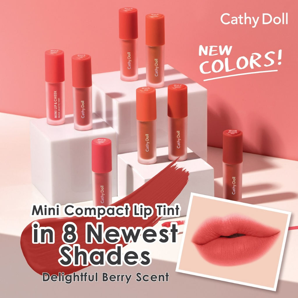 Jual CATHY DOLL - MINI LIP & CHEEK NUDE MATTE TINT 2.1g | Shopee Indonesia