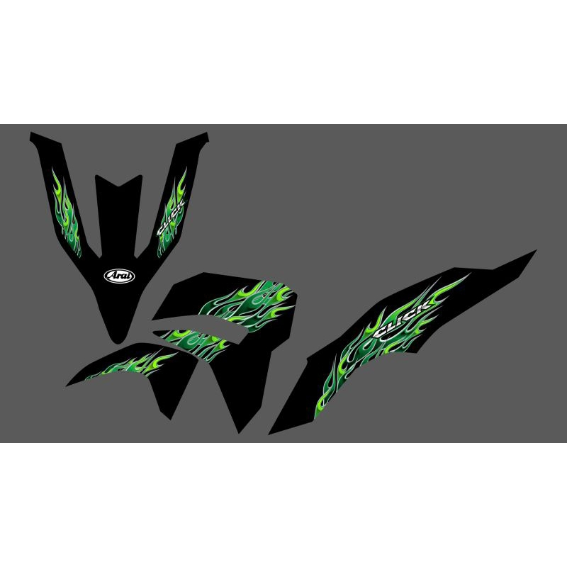 Jual STRIPING CUSTOM VARIO NEW 125 GEN 2 / VARIO 125 V3 TAHUN 2023 - 2024 MOTIF API HIJAU ...