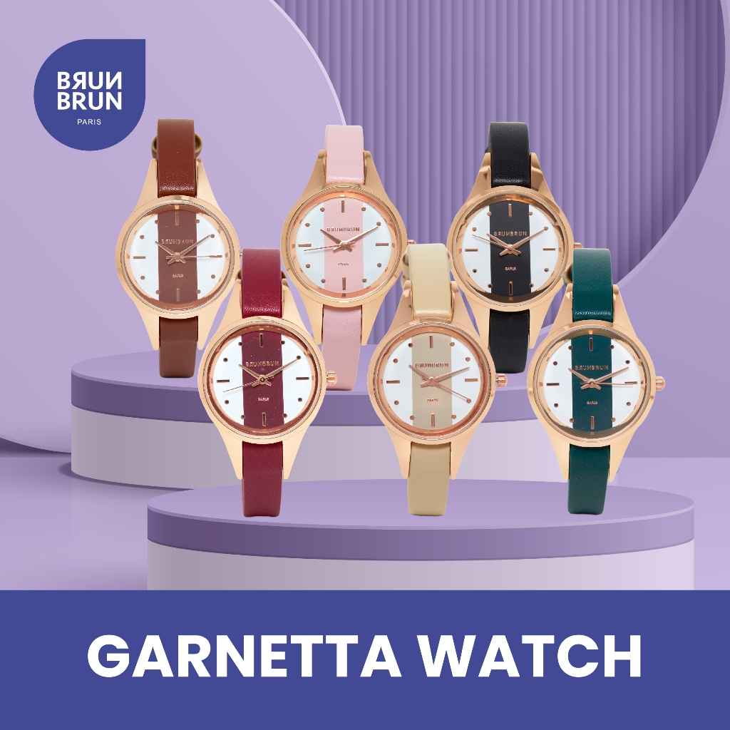 Jual Brunbrun Paris Jam Tangan Wanita Garnetta - Watch | Shopee Indonesia