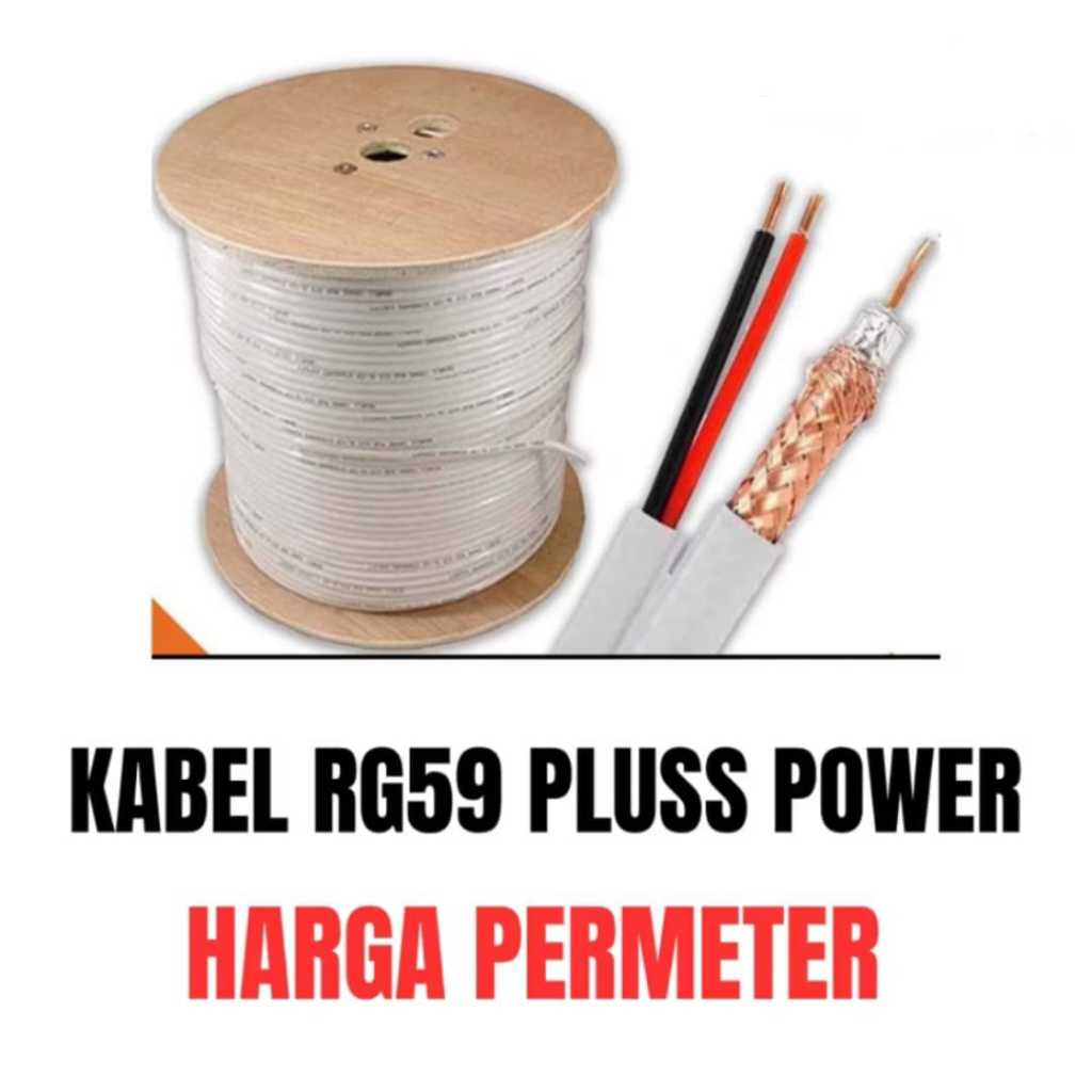 Jual Kabel RG59 Plus Power Harga Permeter | Shopee Indonesia