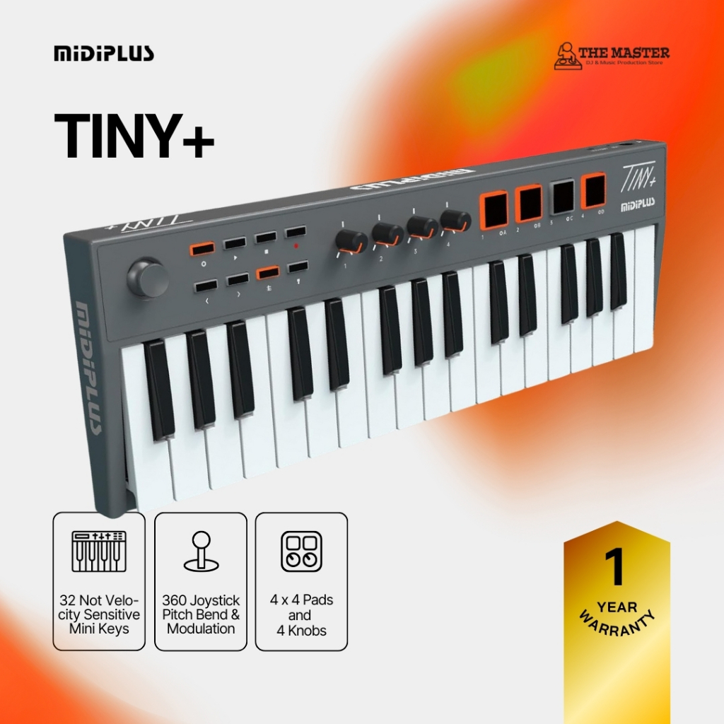 Jual MIDIPLUS TINY+ | TINY PLUS 32 Key USB Keyboard Midi Controller | Shopee Indonesia