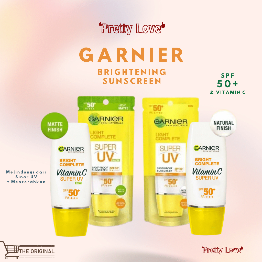 Jual Garnier Light Complete Super UV Sunscreen Matte /Natural Finish ...