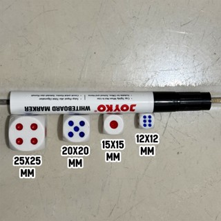 Jual Dadu / Dice Ukuran 25x25mm / Dadu Besar Plastik Putih | Shopee ...