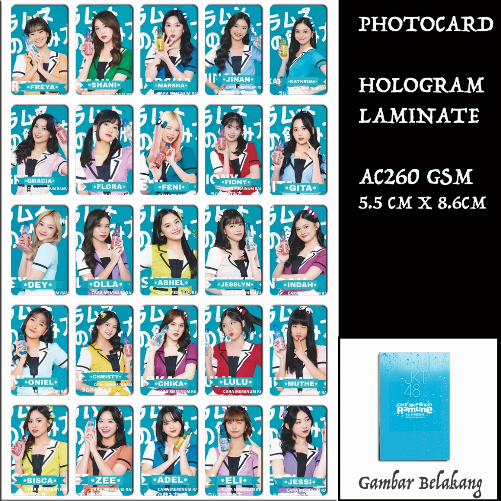 Jual [2 Sisi ] Photocard JKT48 Marsha Selca Isi 25 Pcs | Shopee Indonesia