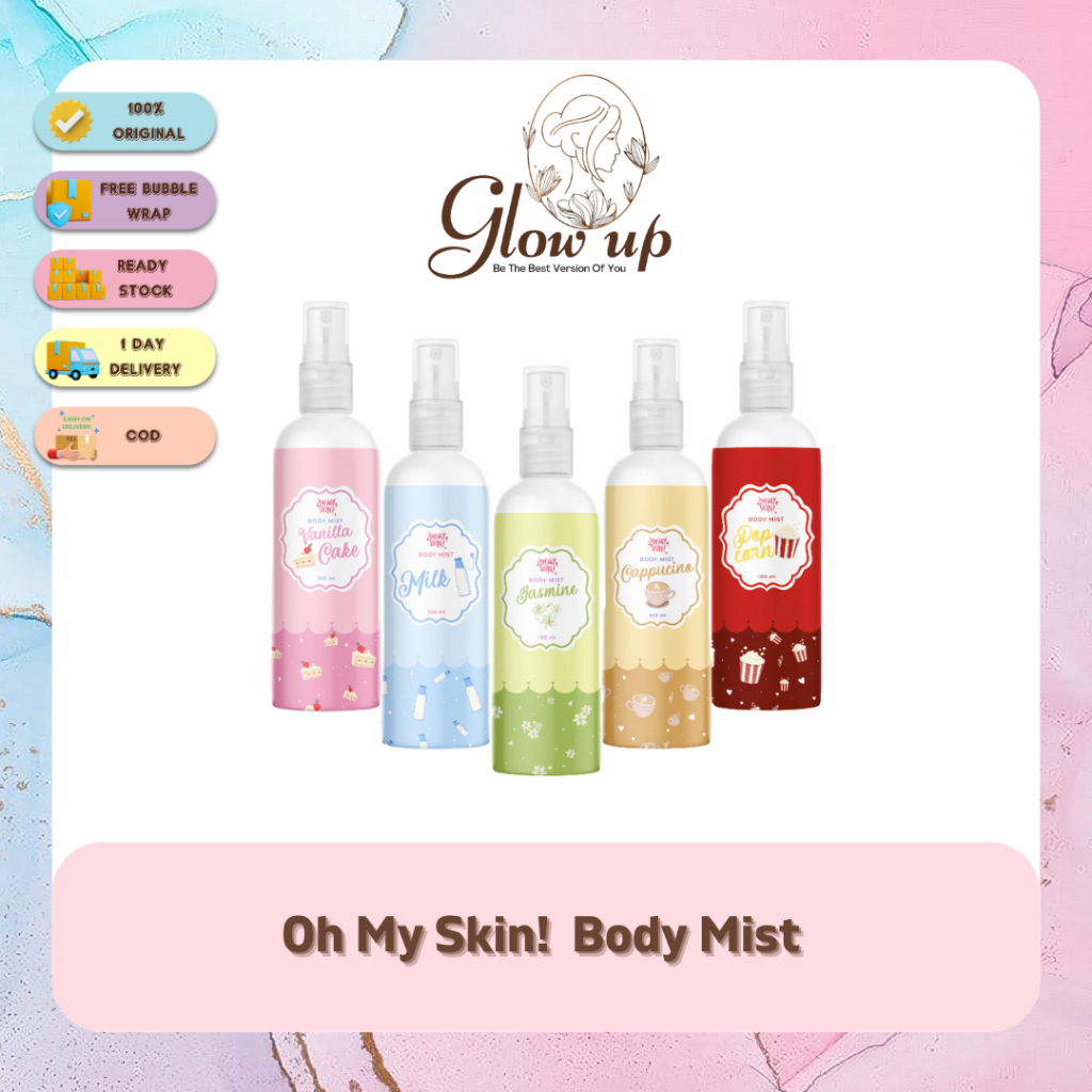 Jual Oh My Skin! Body Mist New Series Parfume Vanilla Popcorn Milk ...