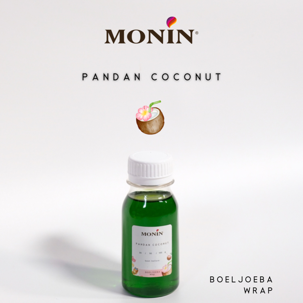 Jual Monin Pandan Coconut Syrup Repack [30, 50, 100] g | Shopee Indonesia