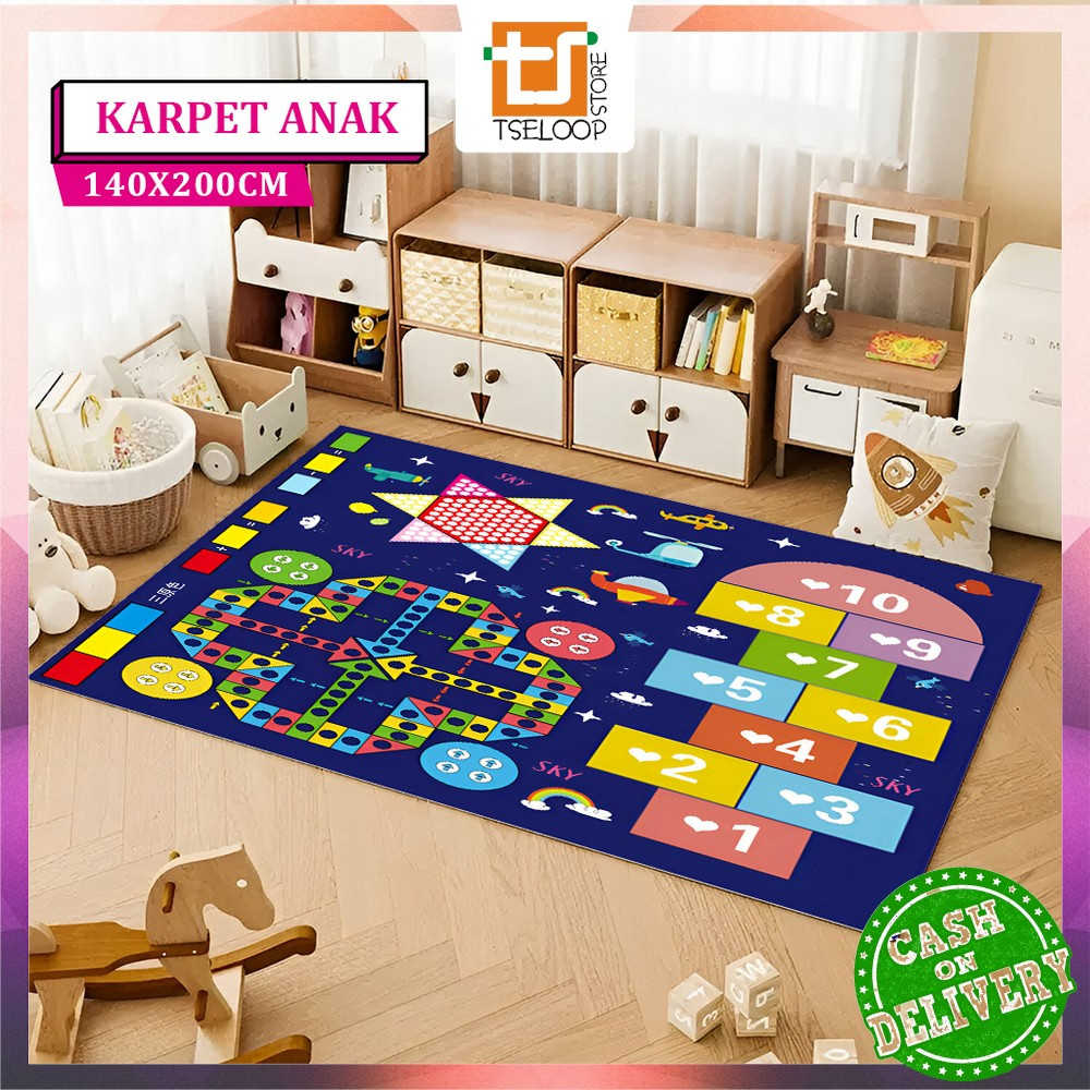 Jual OFM-C784 Karpet Lantai Anak Playmate 140X200 / Karpet Kamar Tidur ...