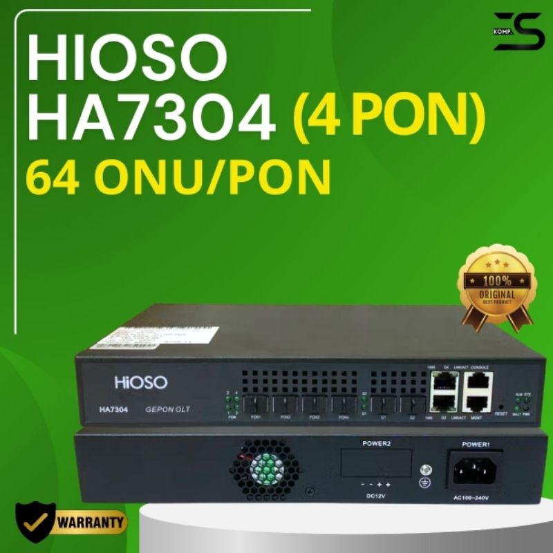 Jual Olt Epon HiOSO HA7304 - Olt Hioso 4 Port - Olt Hioso | Shopee ...