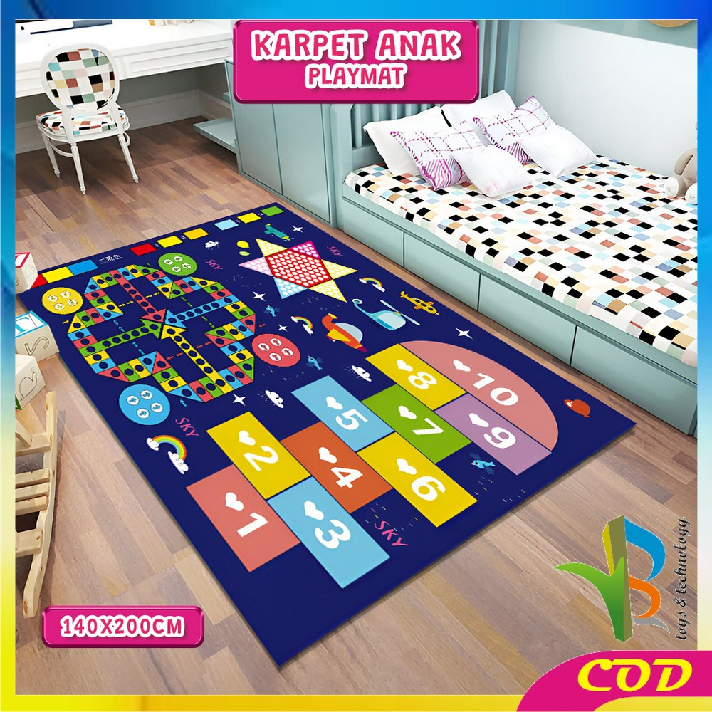 Jual RB-C784 Karpet Lantai Anak Playmate 140X200 / Karpet Kamar Tidur ...