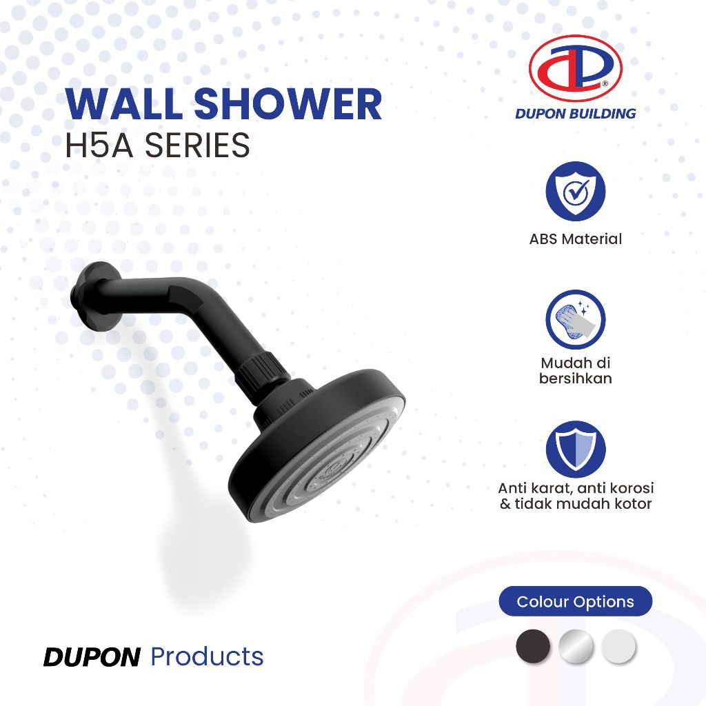 Jual DUPON H5A Shower Tanam Dinding Tembok / Wall Shower Set | Shopee ...