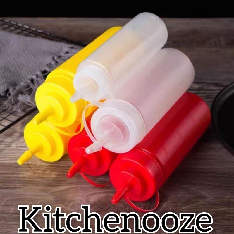 Jual BOTOL SAUS TOMAT SAOS CABE KECAP MAYONNAISE + TUTUP BAHAN PLASTIK ...