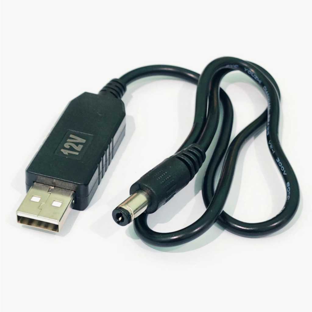 Jual Kabel Step UP USB 5V to 12C DC12V Power Supply Charger Converter ...