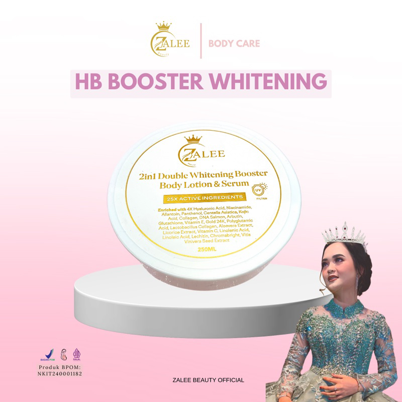 Jual HB BOOSTER WHITENING ZALEE BEAUTY 250ml | Shopee Indonesia