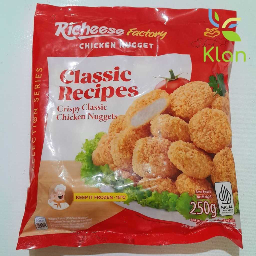 Jual RICHEESE CHICKEN NUGGET CRISPY CLASSIC/ NAGET AYAM ORIGINAL/ NUGET ...