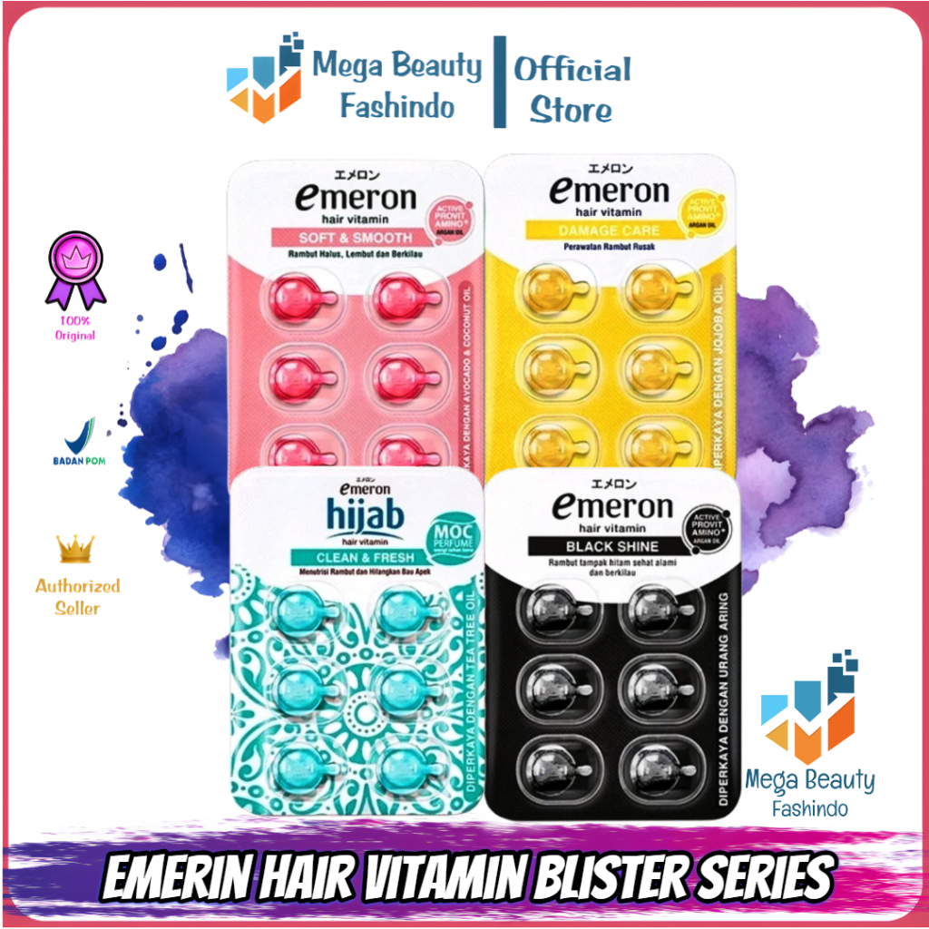 Jual Emeron Hair Vitamin Blister | Vitamin Rambut Isi 6pcs | Shopee ...