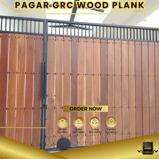 Jual Pagar GRC Wood Plank Hollow Galvanis Minimalis Modern Mewah Elegan ...