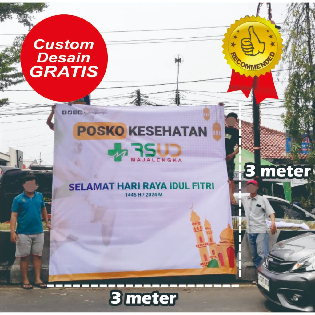 Jual BACKDROP BANNER SPANDUK UKURAN 300 X 300 CM DESAIN GRATIS CUSTOM ...
