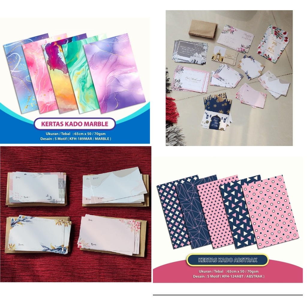 Jual JKT Mall Kartu Ucapan / Kertas Kado / Card Wedding / Card ...