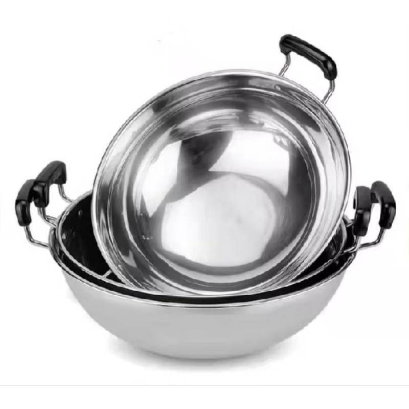 Jual Maxim Wajan Stainless ukuran 35cm , 30cm | Shopee Indonesia