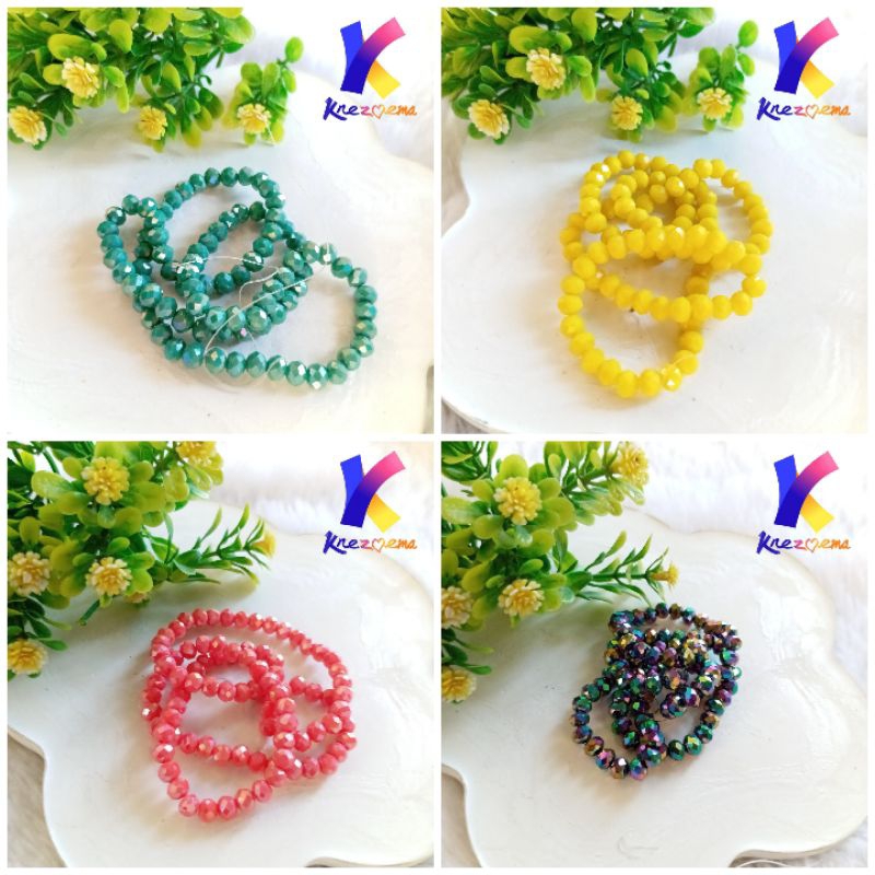 Jual Manik kristal Ceko 6mm berbagai macam warna | Shopee Indonesia