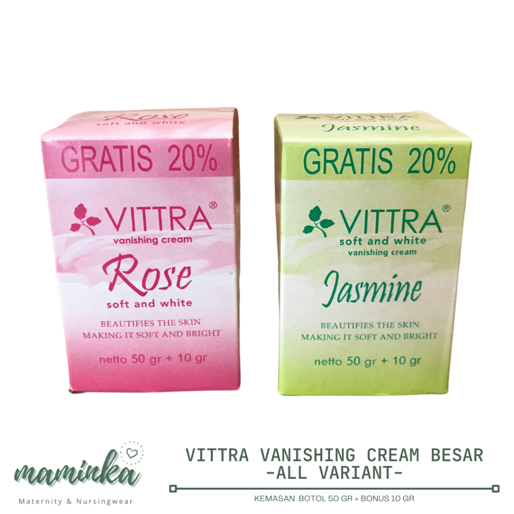 Jual Seger Vittra Soft And White Vinising Cream HaseliN 50 GRAM + 10 ...