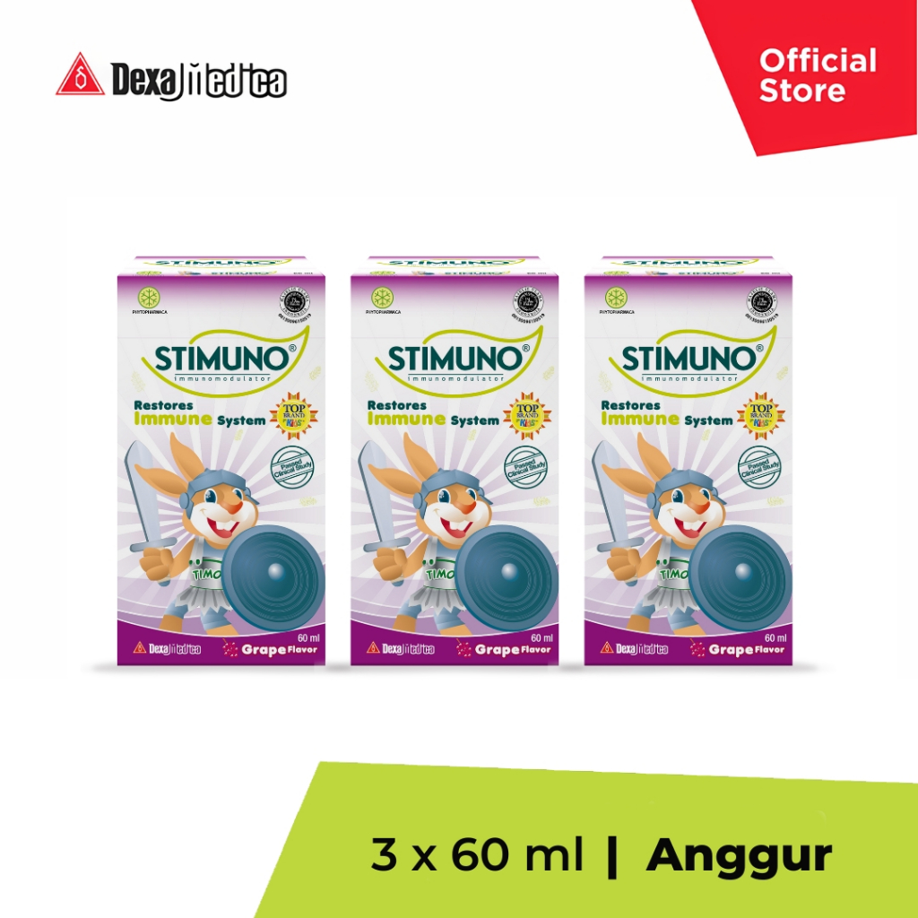 Jual Stimuno Sirup Vitamin Anak Rasa Anggur 60 ml - Triple Pack ...