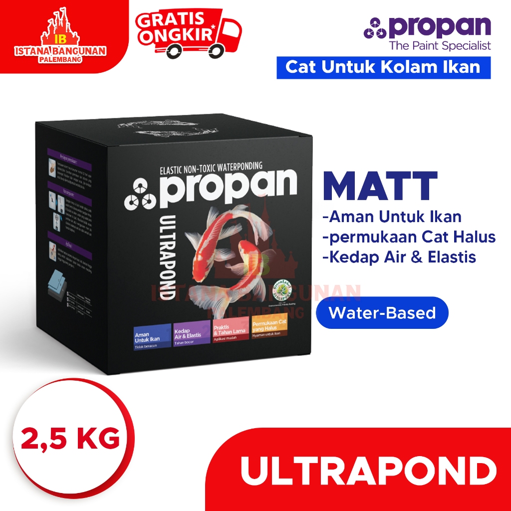 Jual CAT PROPAN ULTRAPOND CAT DASAR UNTUK KOLAM IKAN - 2,5 KG | Shopee ...