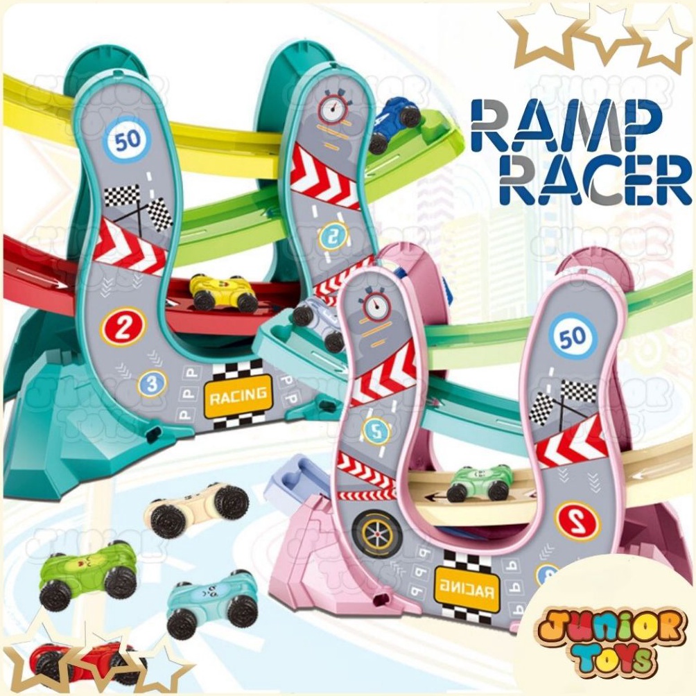 Jual PAKET INSTAN Track Mobil Mobilan Ramp Racer Mainan Anak Seluncuran ...