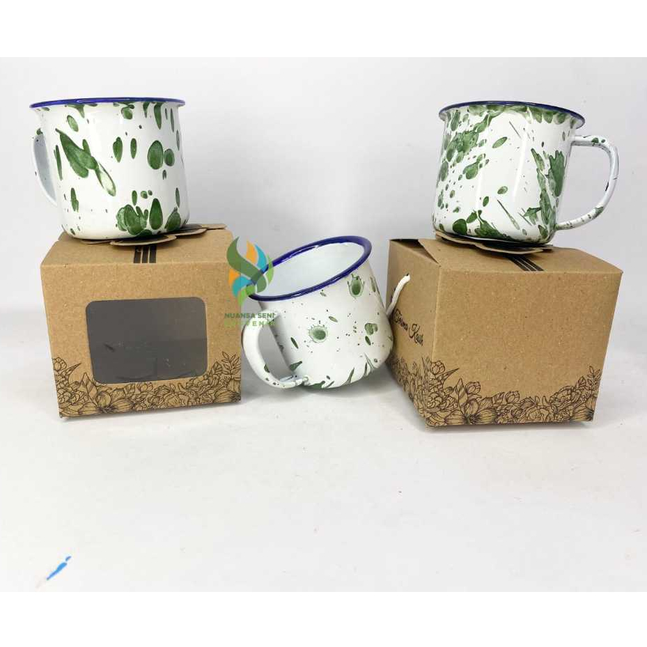 Jual Souvenir Gelas Enamel Blurik 6cm Cangkir Minum Kopi Mug Kaleng ...