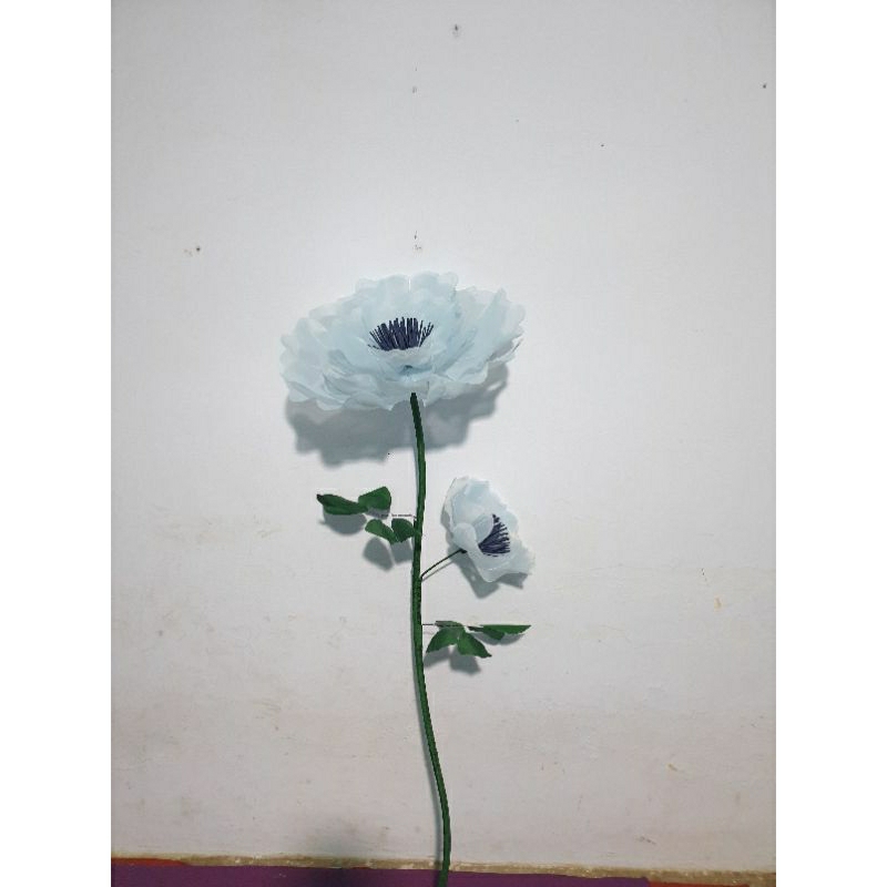 Jual Giant Flower Peony Poppy Bunga Hiasan Kain Organza Kelopak Besar ...