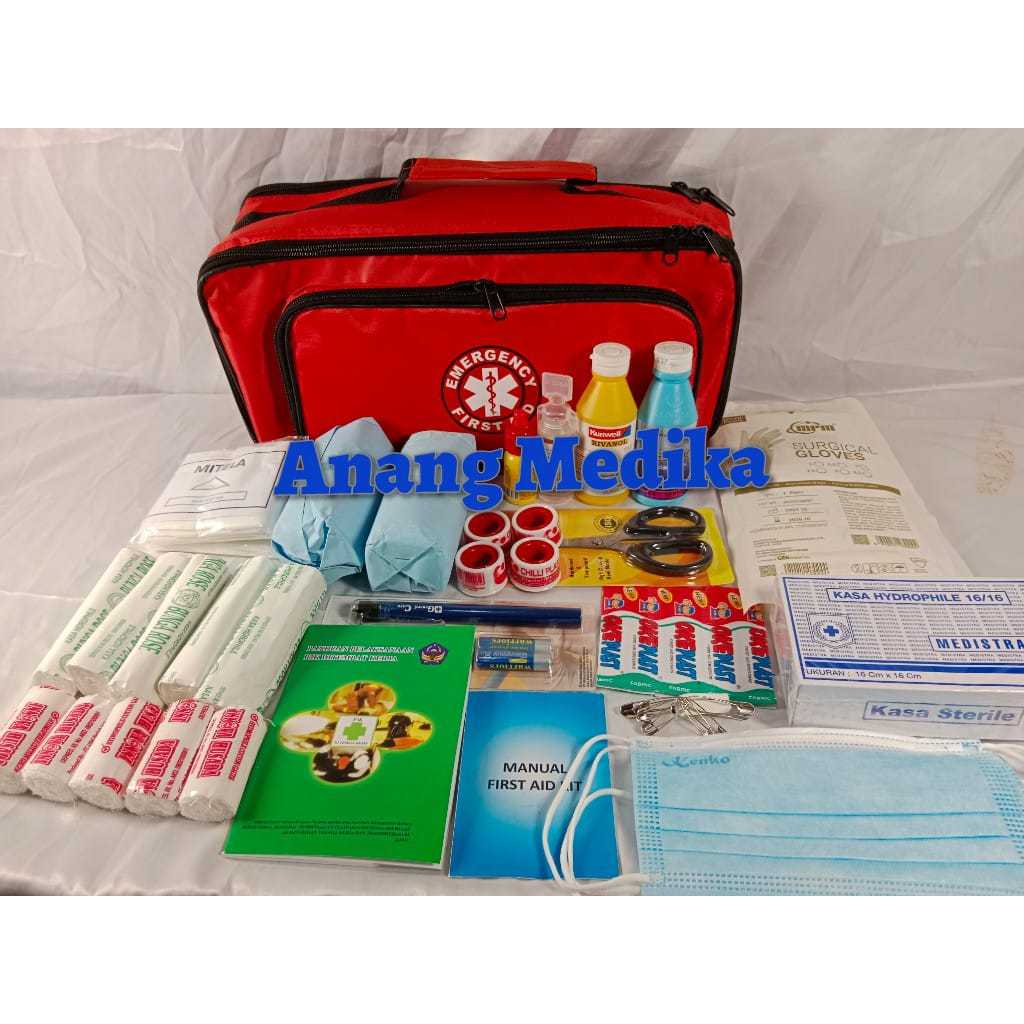 Jual Tas Emergency Selempang + Isi Lengkap/Tas P3K First Aid Kit ...