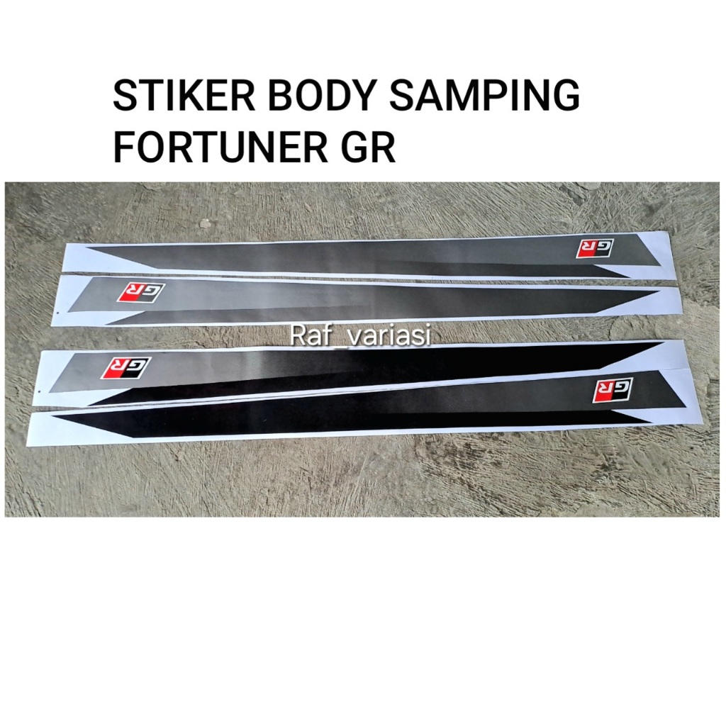 Jual Stiker list body fortuner GR / stiker all new fortuner 2022 ...