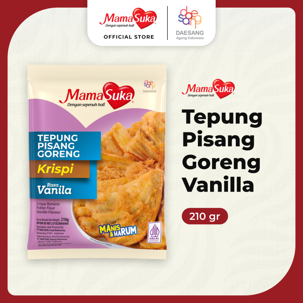 Jual MamaSuka - Tepung Pisang Goreng Vanila 210 gr | Shopee Indonesia