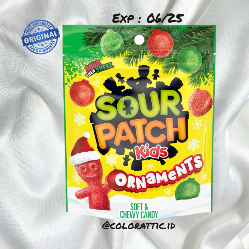 Jual Sour Patch Kids Ornaments Soft And Chewy Candy - From Usa | Shopee Indonesia