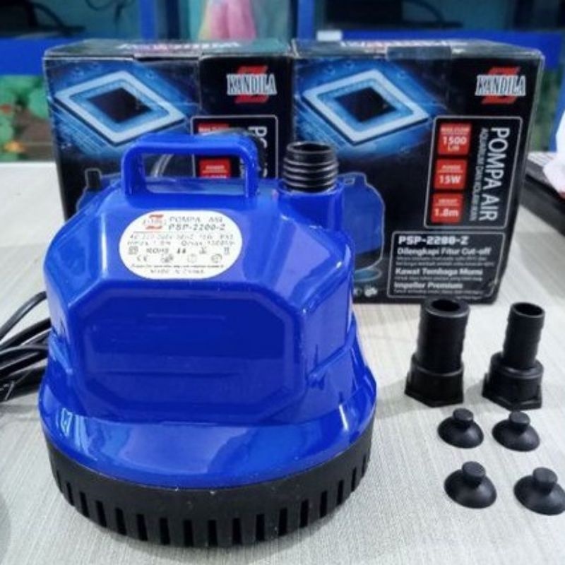 Jual Pompa Air Celup Aquarium Kolam Ikan 15 W KANDILA PSP-2200-Z / PSP ...