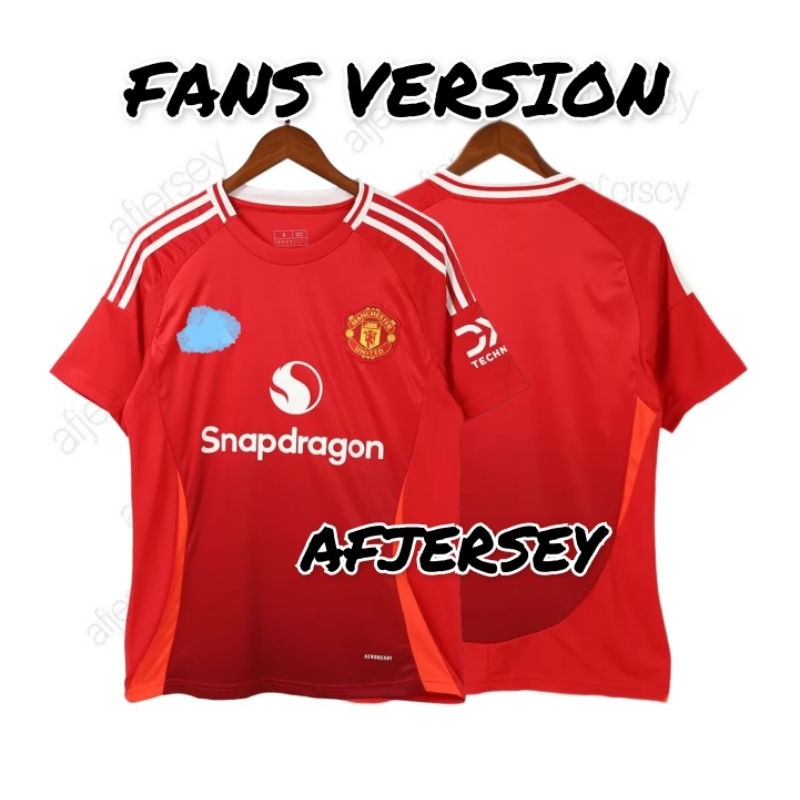 Jual FANS JERSEY SEPAK BOLA MANCHESTER UNITED MU EMYU HOME 2024 2025 ...