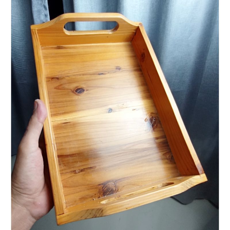 Jual nampan kayu/woden tray kayu | Shopee Indonesia