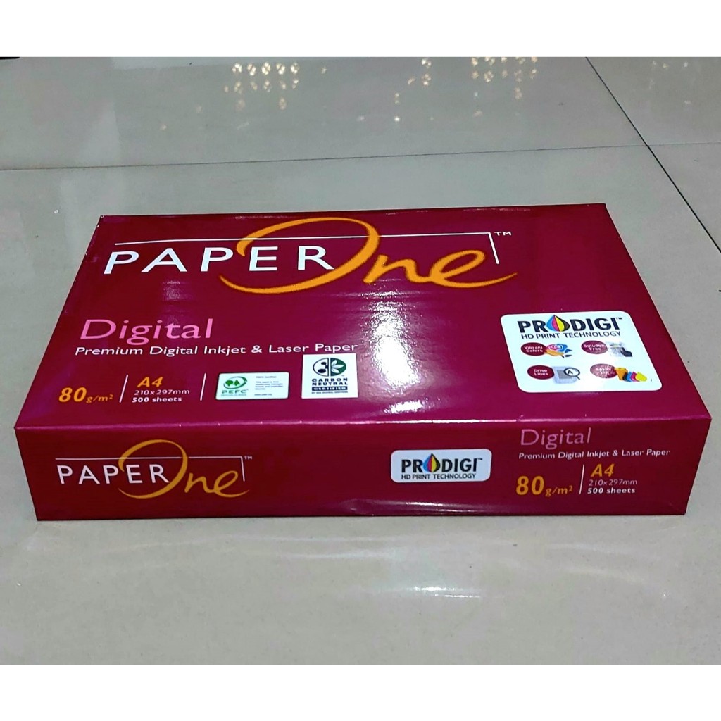 Jual Kertas HVS A4 80 gr 85 gsm 85gram PAPER ONE | Shopee Indonesia