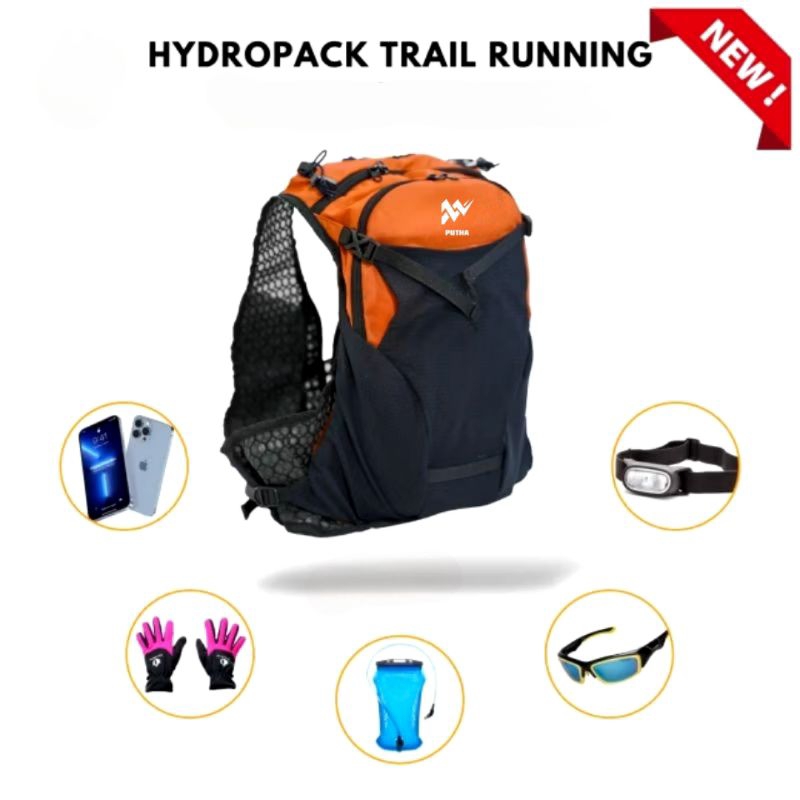Jual PUTH Tas Hydropack trail 10 L - tas lari - tas running - tas ...